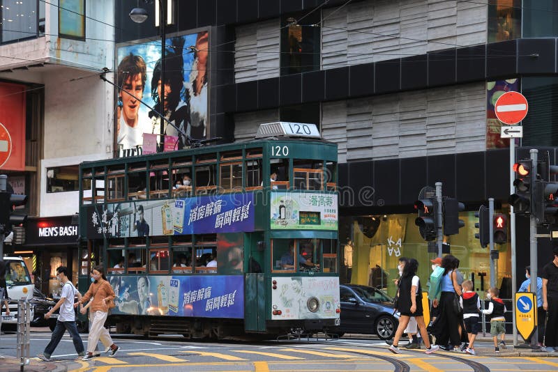 The Number of 120 Tram at Sheung Wan 14 Oct 2021 Editorial Photography ...