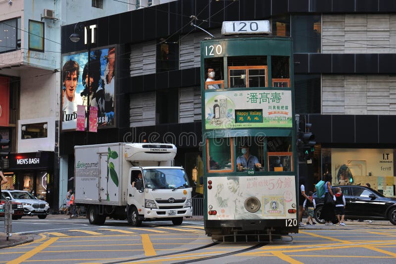 The Number of 120 Tram at Sheung Wan 14 Oct 2021 Editorial Image ...