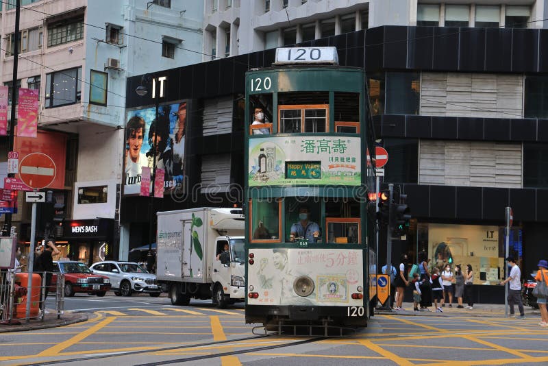 The Number of 120 Tram at Sheung Wan 14 Oct 2021 Editorial Stock Photo ...