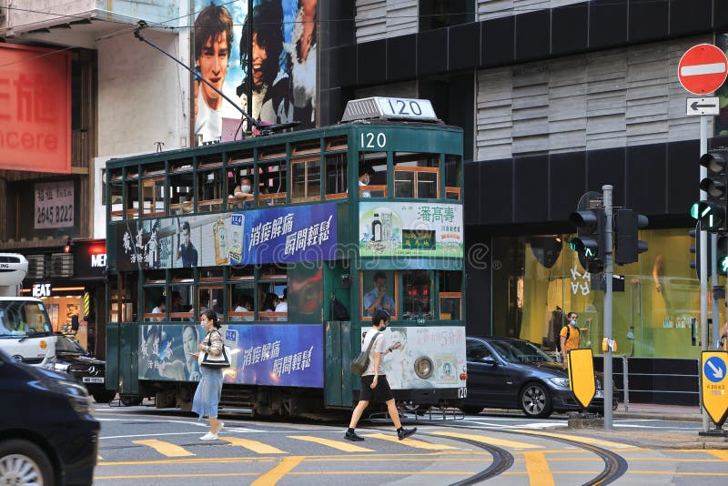 The Number of 120 Tram at Sheung Wan 14 Oct 2021 Editorial Image ...