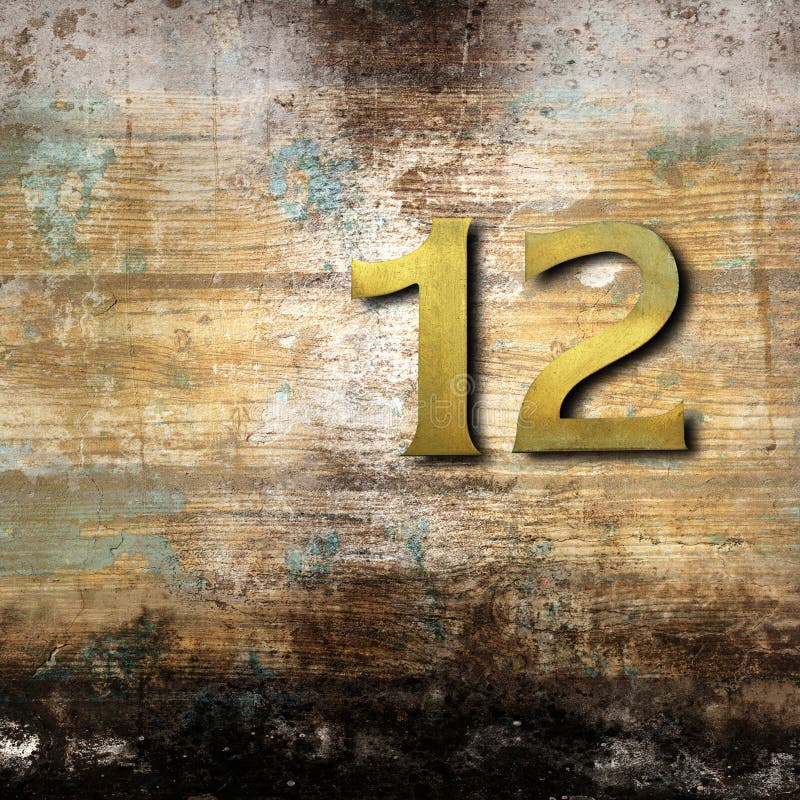 Number Twelve on Wooden Background Stock Photo - Image of letter ...