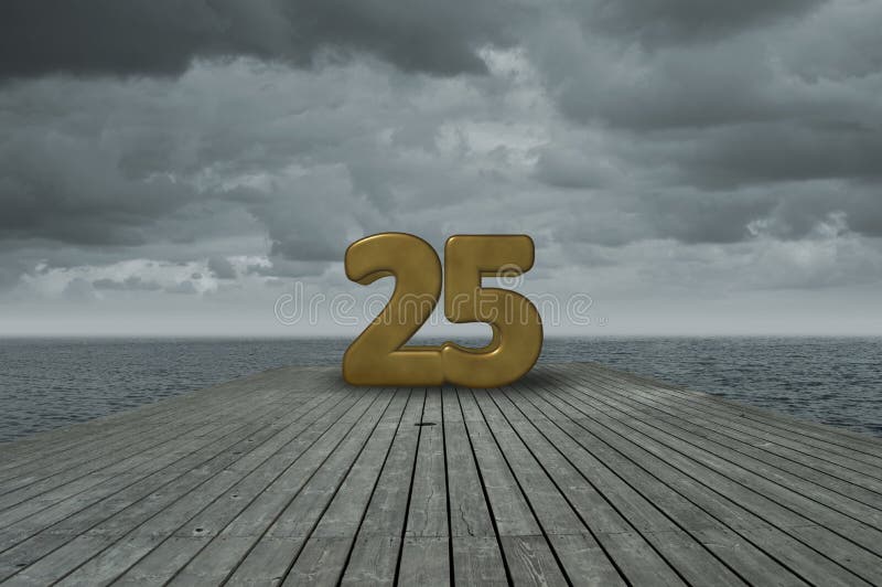 Number twenty five stock photo. Image of horizon, maritime - 103797648