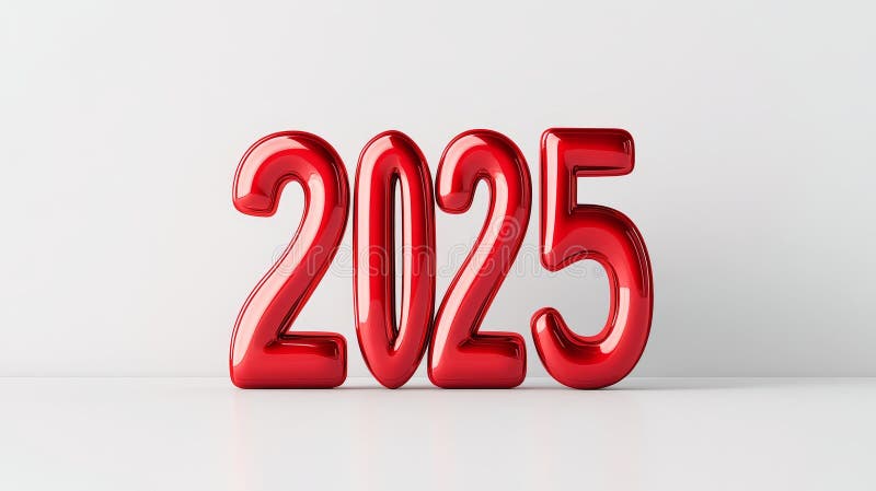 The Number Twenty-five is Written in Red Stock Illustration ...