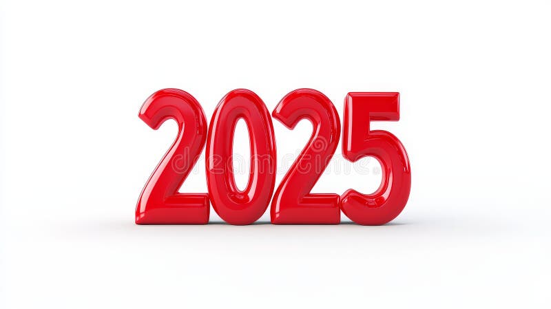 The Number Twenty-five is Written in Red Stock Illustration ...