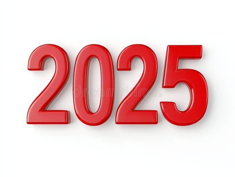 The Number Twenty-five is Written in Red Stock Illustration ...