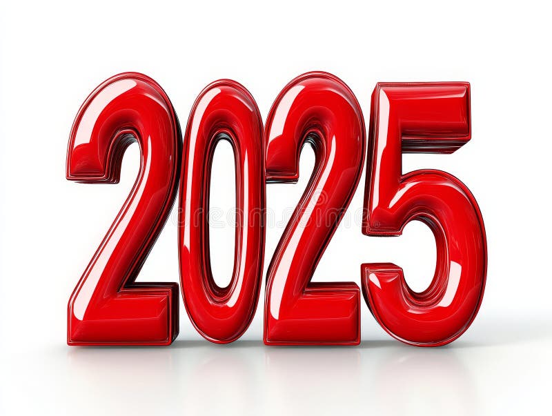 The Number Twenty-five is Written in Red Stock Illustration ...