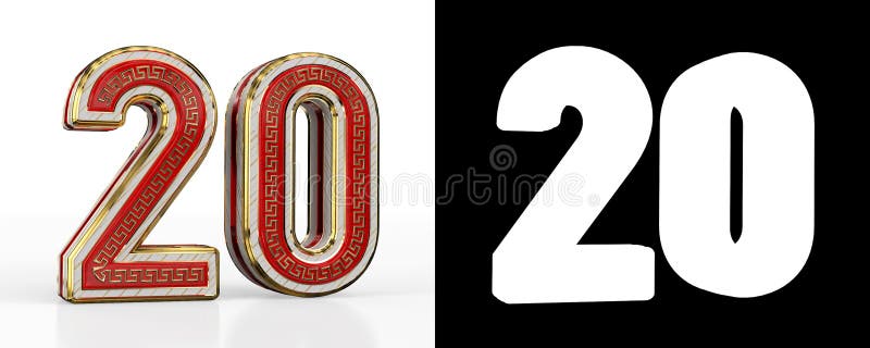 Set of Number Twenty Four Year 24 Year Celebration Design. Anniversary ...