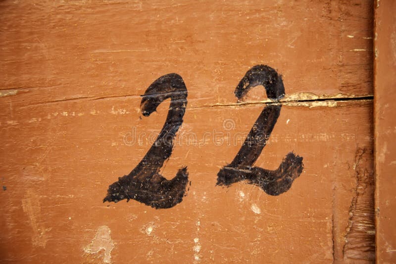 Number twenty two stock photo. Image of graffiti, symbol - 180983534