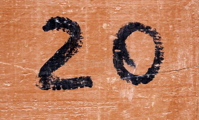 Number twenty wood stock image. Image of symbol, empty - 91356387