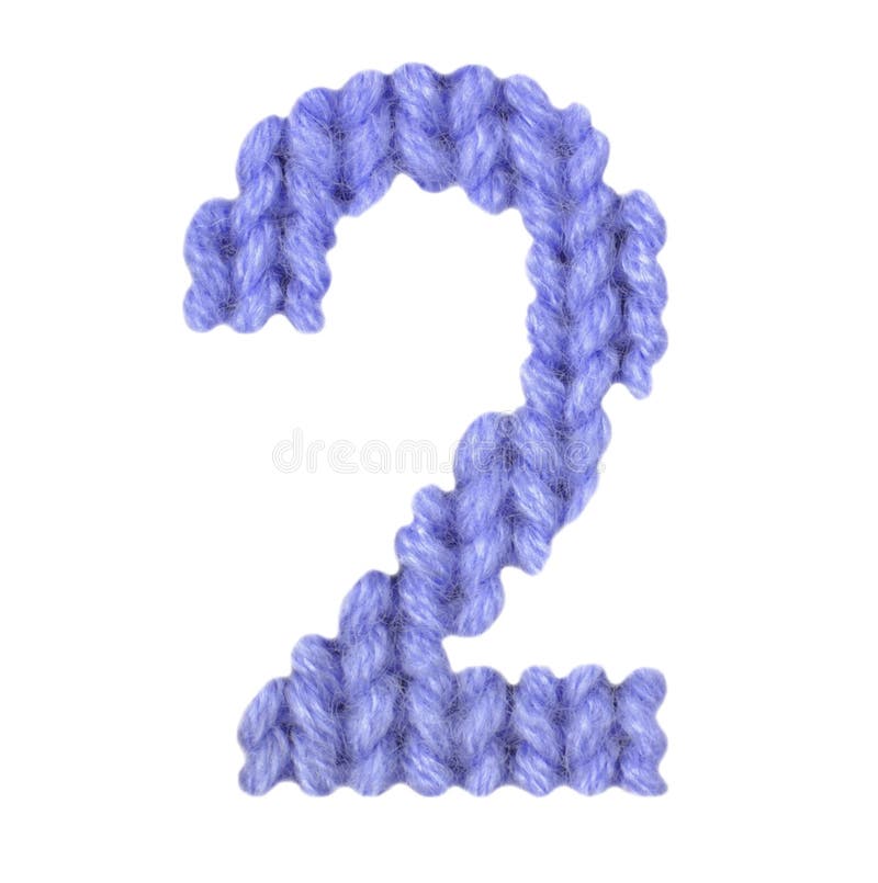 Number 2 Two Alphabet, Color Dark Blue Stock Image - Image of ...