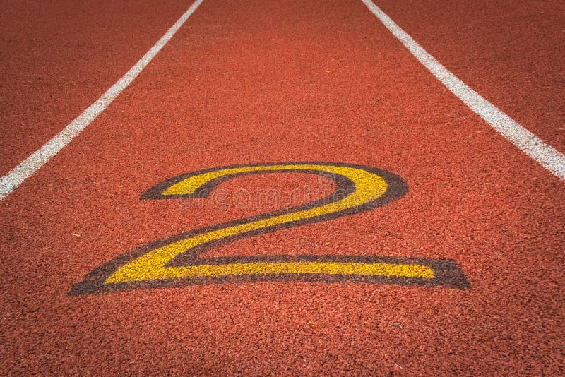 Number two - 2 stock photo. Image of track, running, second - 55209182