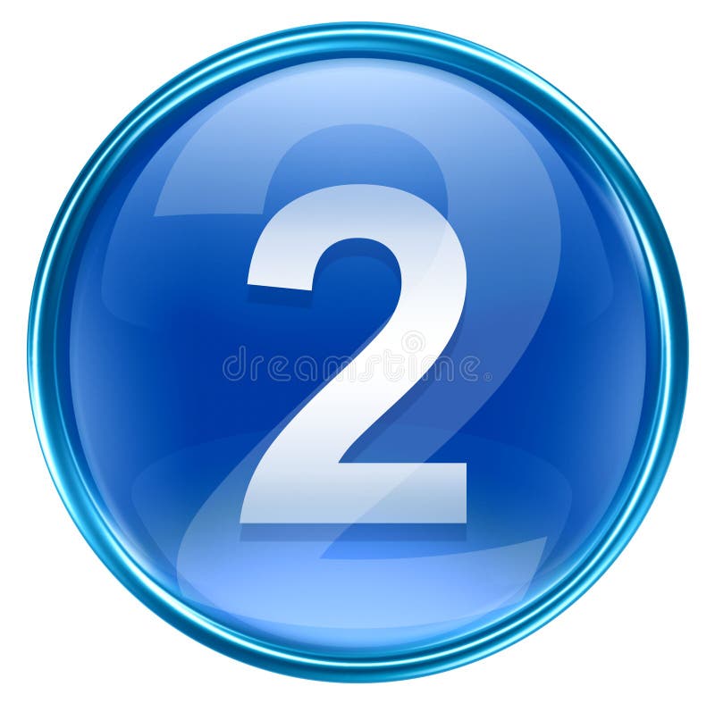 Number 1 Blue Circle Push Button - 3D Rendering Illustration Stock ...