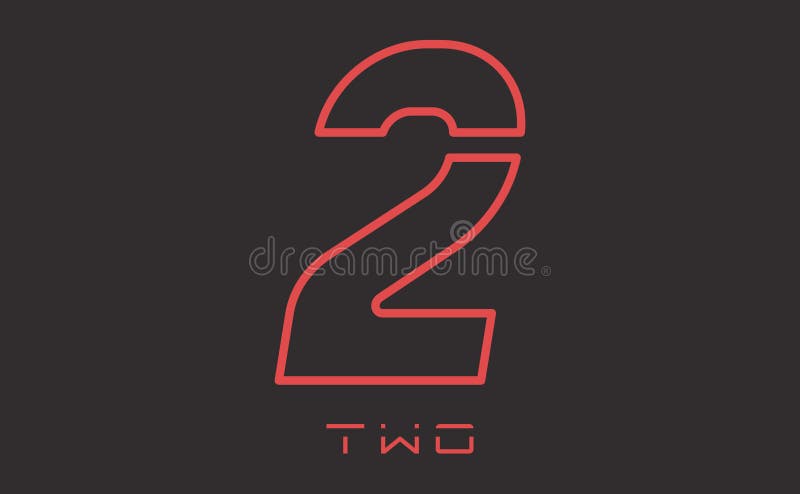 Set Of Number Two Logo, Logo 2 Vector Template Stock Vector ...