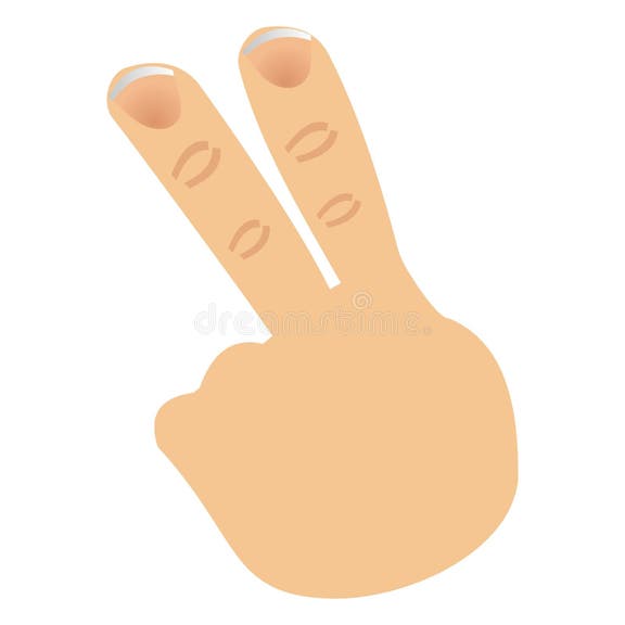 Cartoon Two Fingers Stock Illustrations – 4,781 Cartoon Two Fingers ...