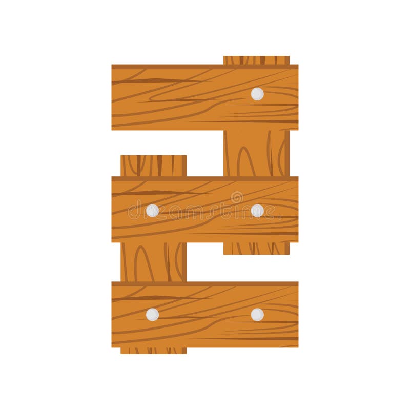 Number Two Made Wooden Boards Stock Illustrations – 5 Number Two Made ...
