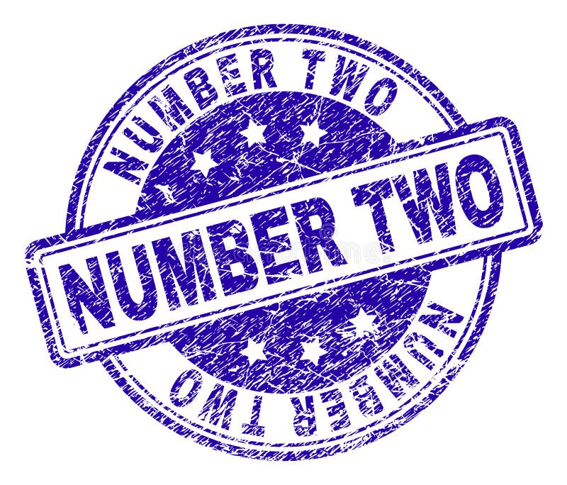 Grunge Textured NUMBER TWO Stamp Seal Stock Vector - Illustration of ...