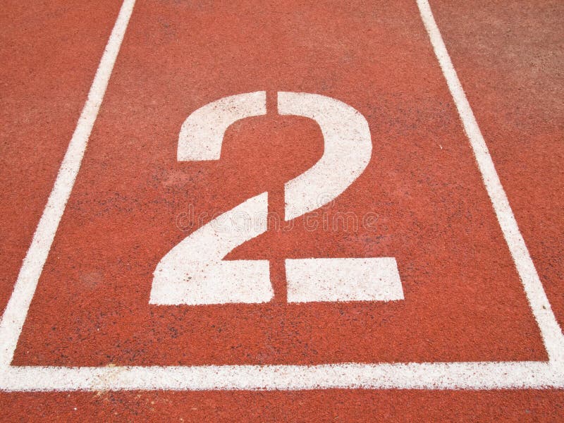 Number two on the start stock photo. Image of character - 19912578