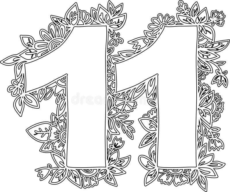 Number 11, Vector Design Element Stock Vector - Illustration of ...