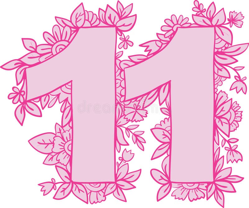 Number 11, Vector Design Element Stock Vector - Illustration of number ...