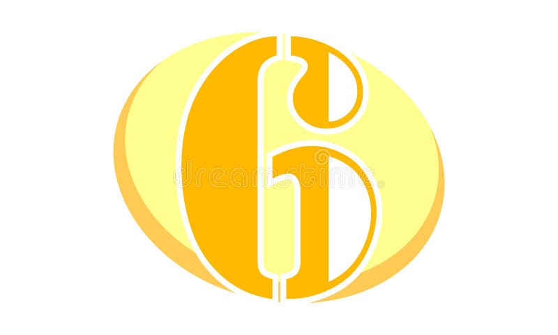 Number 6 Vector Font Alphabet Stock Vector - Illustration of home, line ...