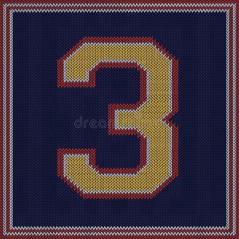 Number 3. Vector Illustration Decorative Design Stock Vector ...