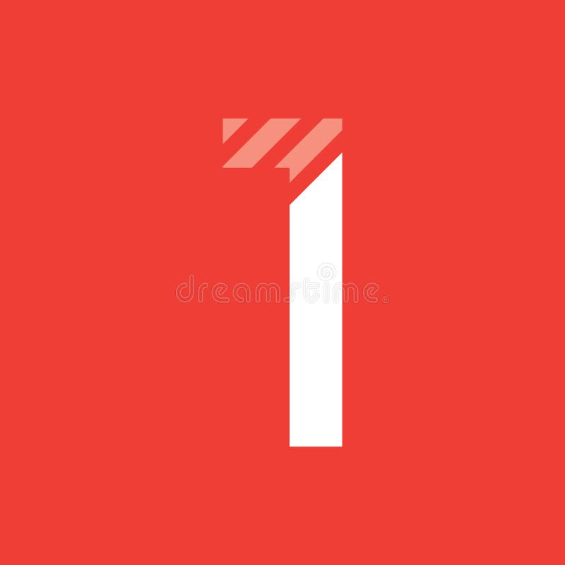 Number 1. Vector Illustration Decorative Design Stock Vector ...