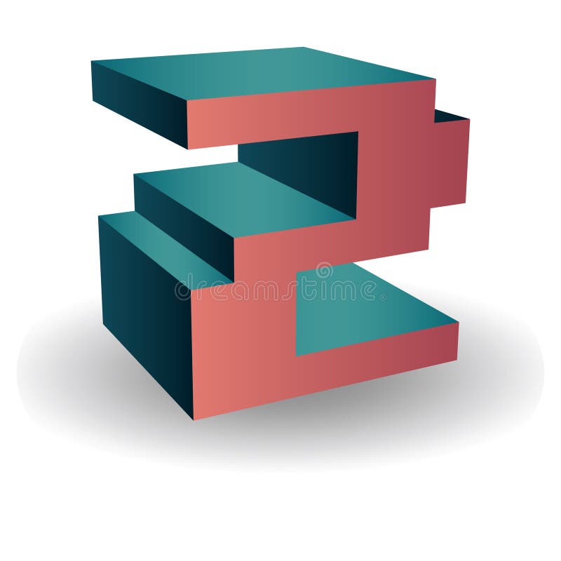 Number 2. Vector Illustration Decorative Design Stock Vector ...