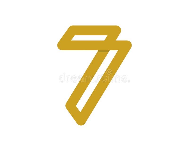 Number 7 Vector Logo Icon Template Stock Vector - Illustration of ...
