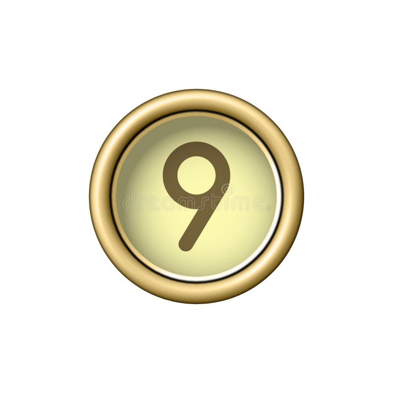 A Vintage Nine of Diamonds Playing Card on a Black Background. Stock ...