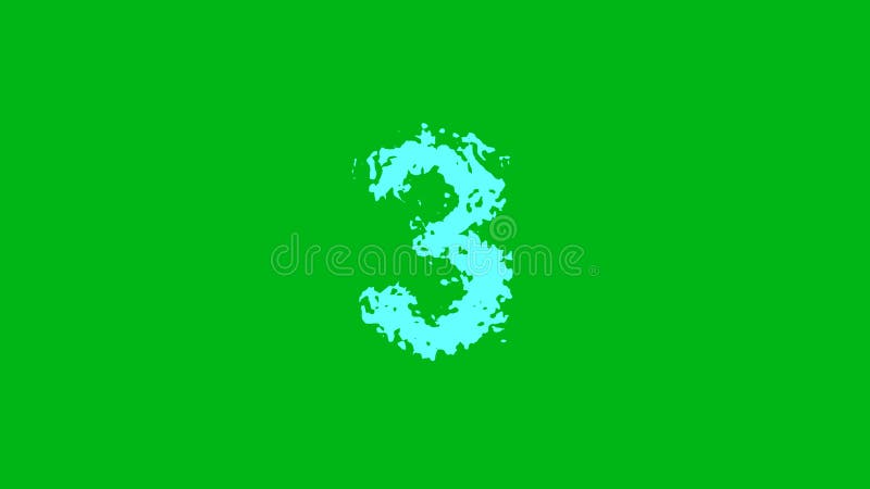 Water Waves Flowing Animation on Green Screen. Sea Waves Flowing and ...
