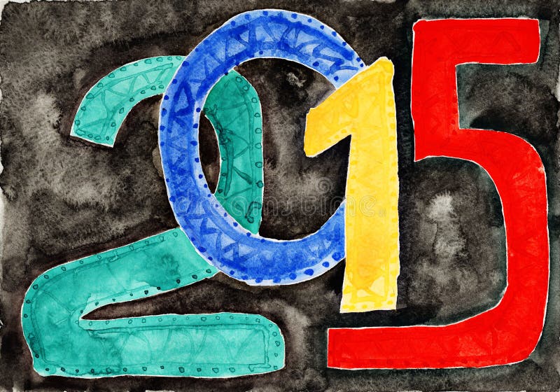 Number 2015. stock illustration. Illustration of drop - 55326253