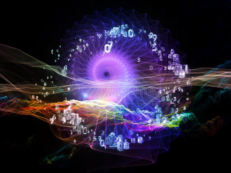 Number Wave stock illustration. Illustration of symbol - 223934195