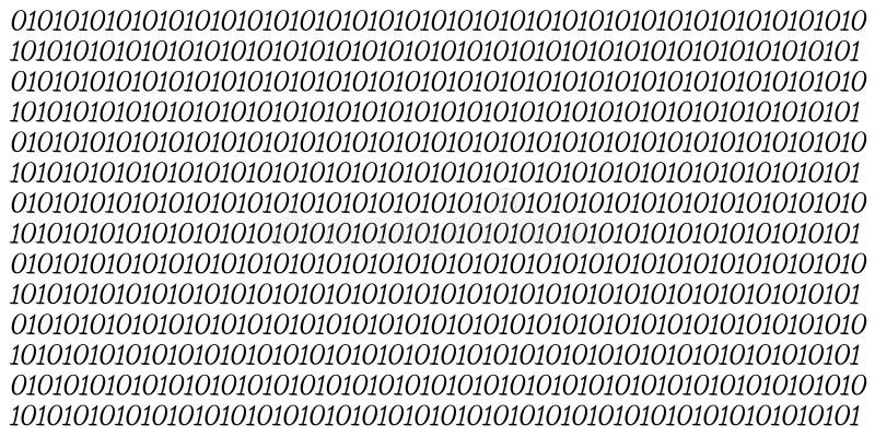 Digital Base 2 Number on White Background Stock Illustration ...