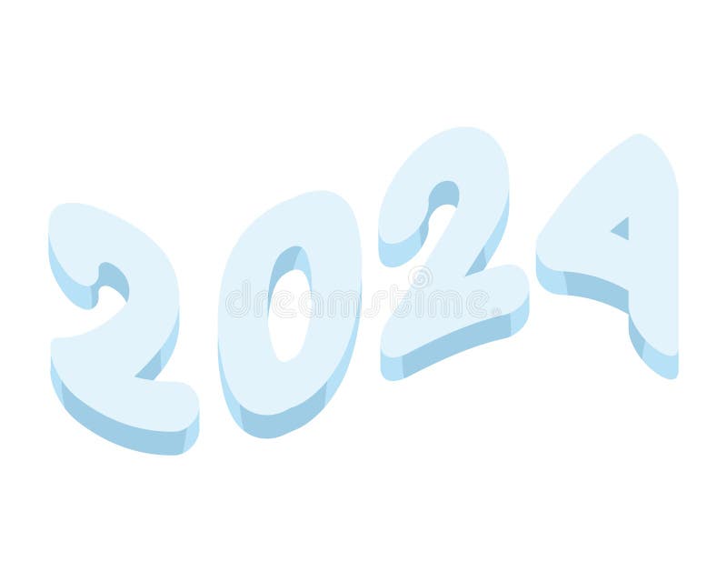 2024 number white design stock vector. Illustration of abstract - 293884261