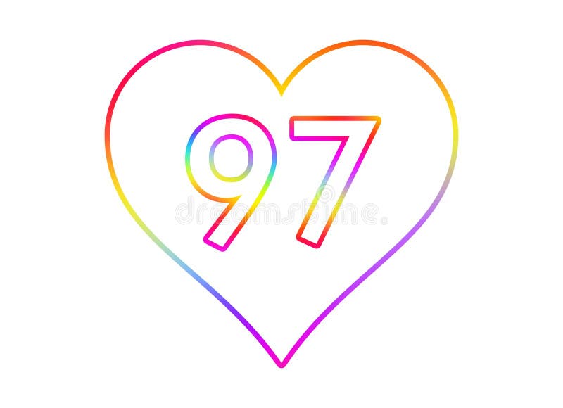 Number Rainbow 97 Stock Illustrations – 11 Number Rainbow 97 Stock ...