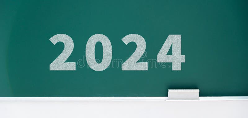 Number 2024 on a Bright Background. Stock Image - Image of calendar ...