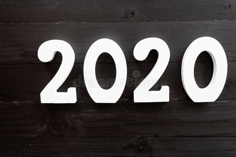 2020 Number Written in White Stock Image - Image of season, white ...