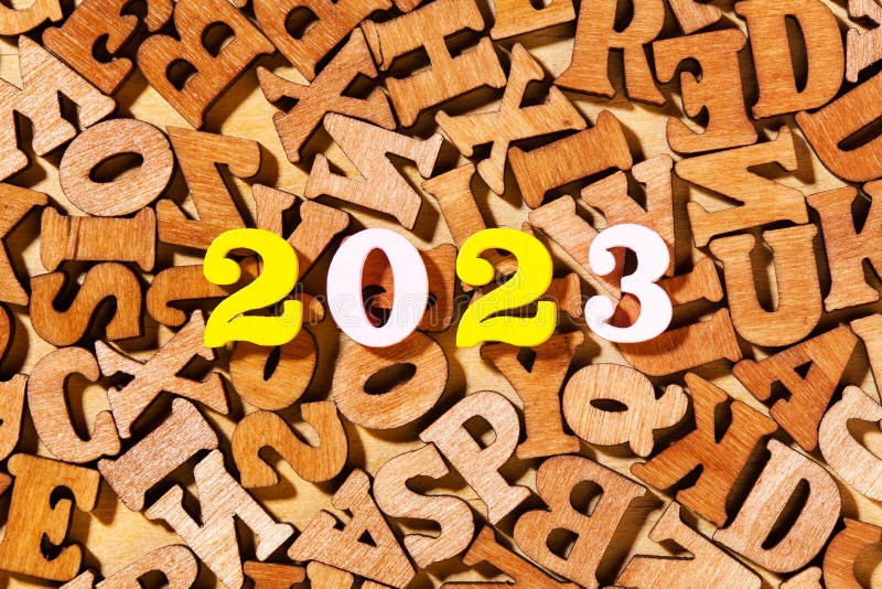 2023 - Number of the year stock image. Image of textured - 263771387