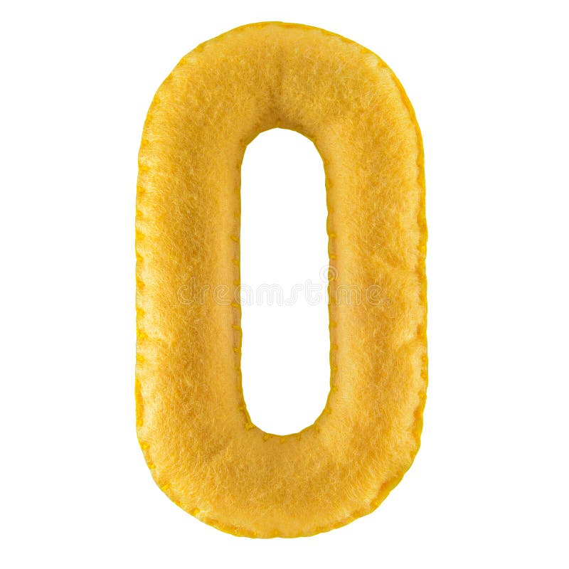 Number 4 from yellow felt stock photo. Image of fluffy - 80802852