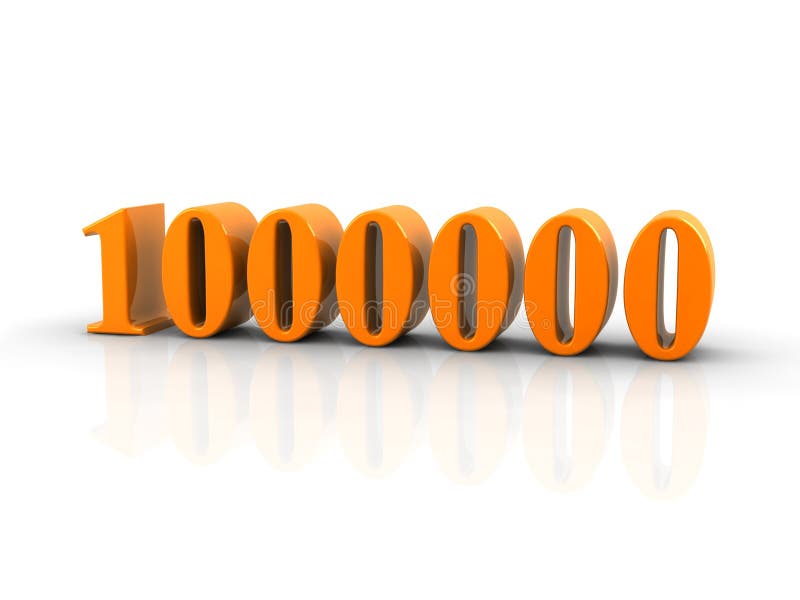 Number 1000000 stock illustration. Illustration of graphic - 50039905
