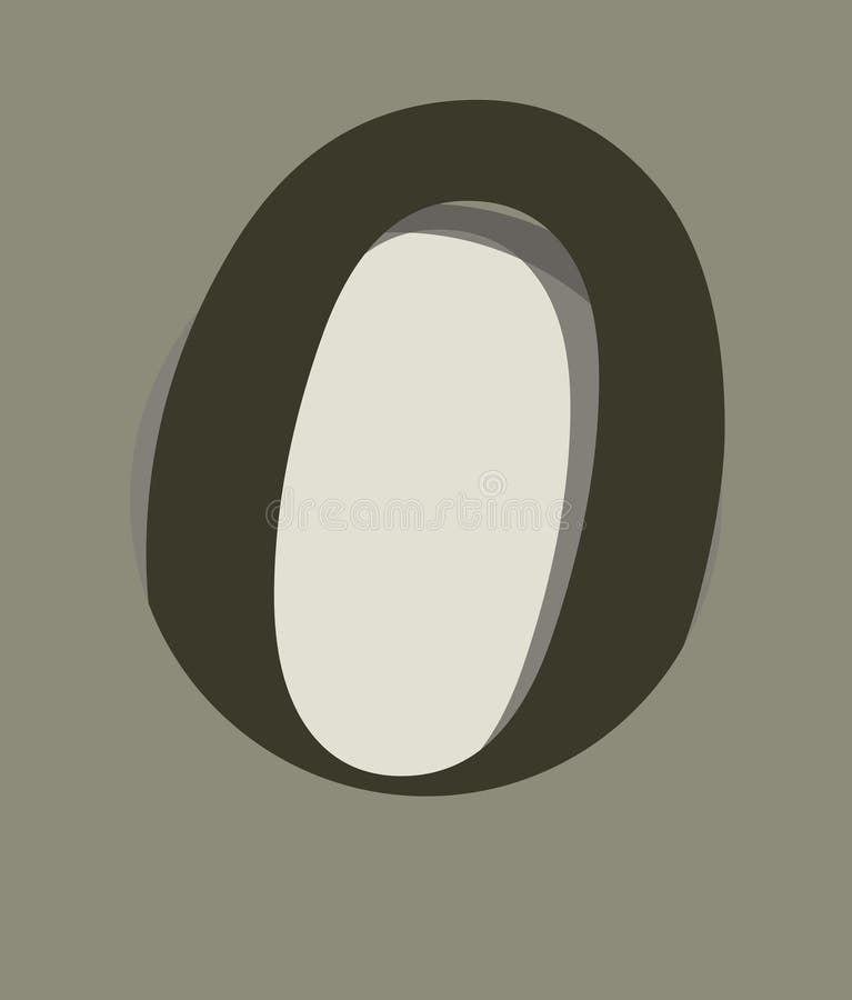 Number zero stock vector. Illustration of figure, card - 86592521