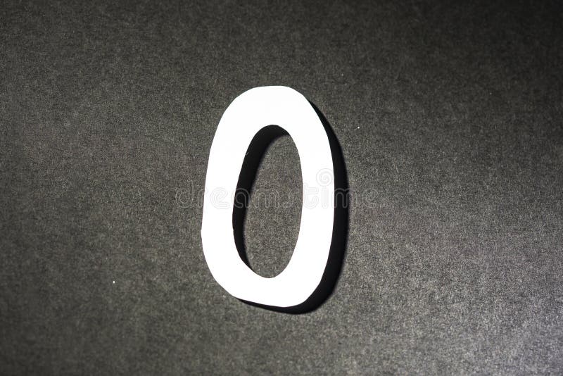 Number Zero on Grey Background Stock Photo - Image of school ...