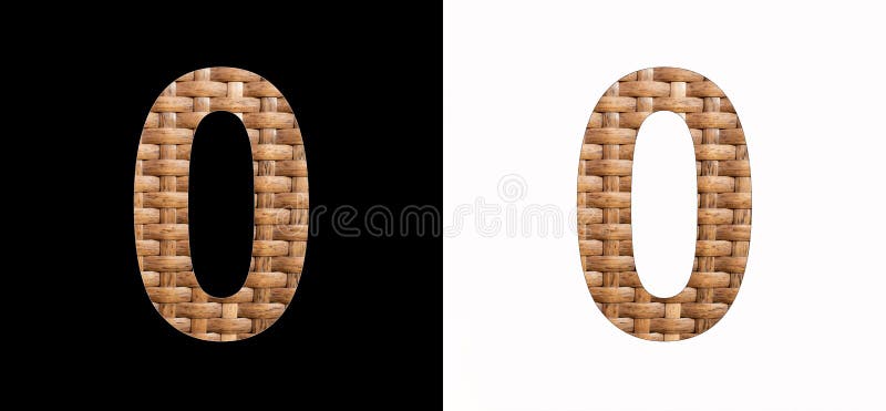 Number One 1 - Natural Rattan Background Stock Photo - Image of design ...