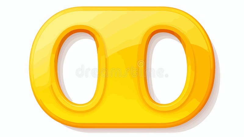 Number Zero in Sticker Form Retro Style Vector Graphic Stock Vector ...