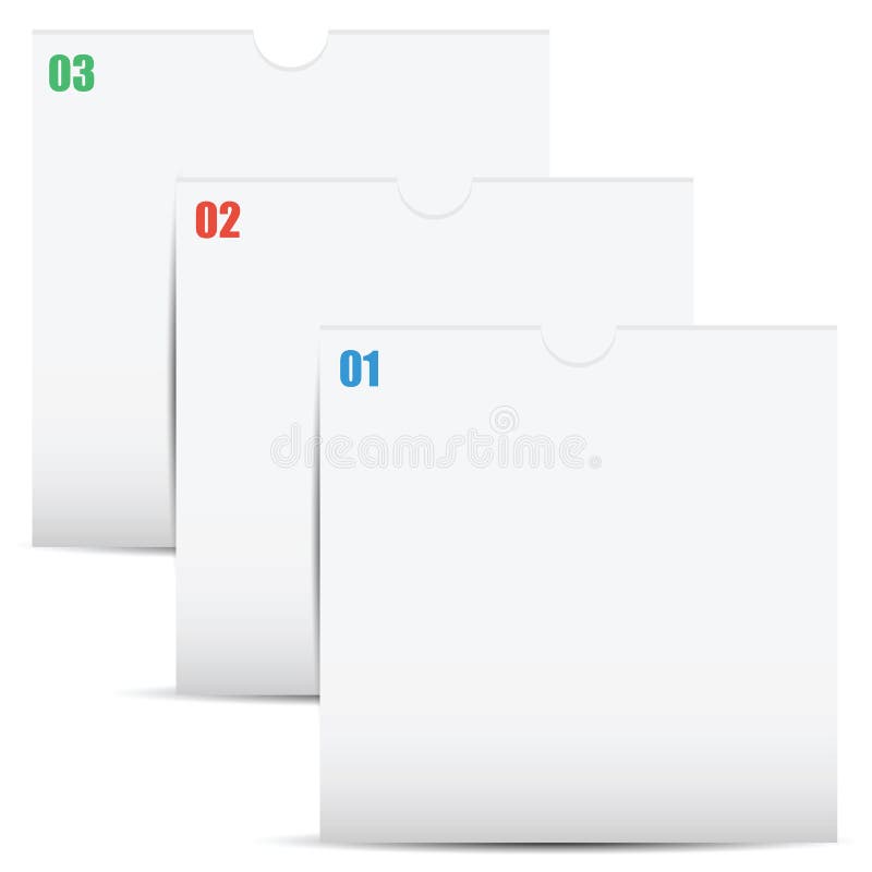 Numbered Folders Documents Stock Illustrations – 2 Numbered Folders ...