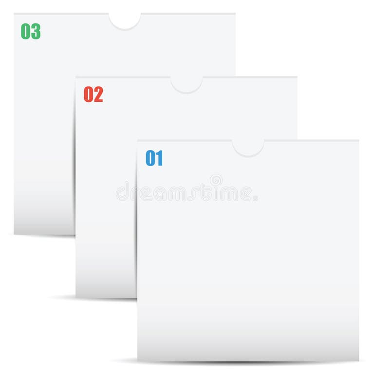 Numbered Folders Documents Stock Illustrations – 2 Numbered Folders ...