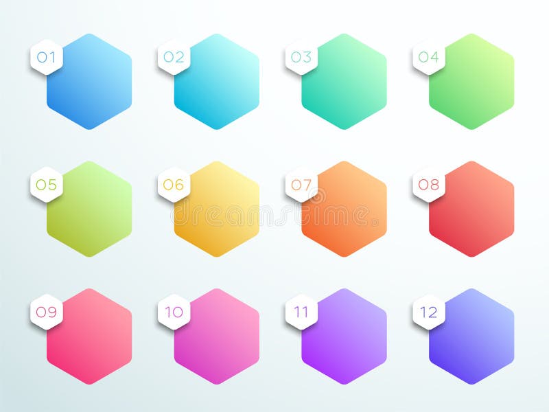 Vector 3d Numbered Text Boxes Stacked 1 To 10 Stock Vector ...