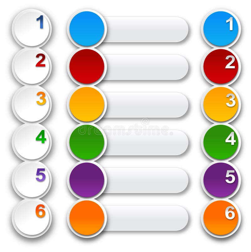 Numbered Infographics List Design. Stock Illustration - Illustration of ...