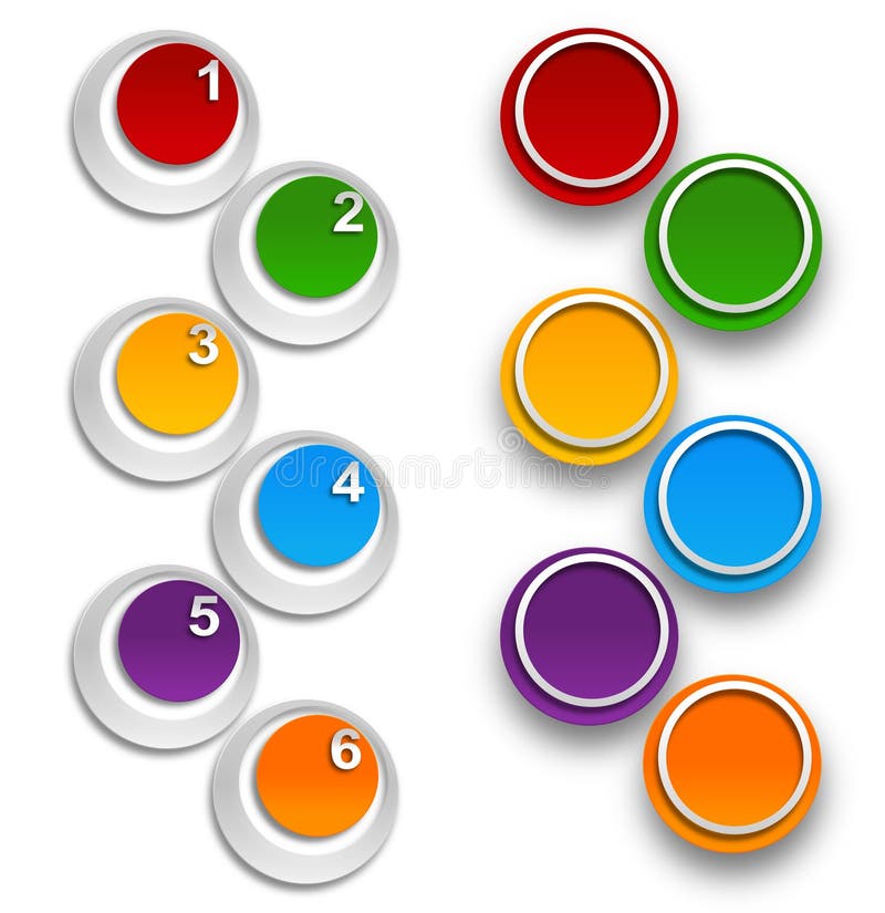 Numbered Infographics List Design. Stock Illustration - Illustration of ...