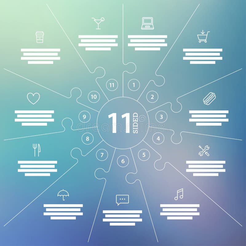 Numbered Line Puzzle Presentation Infographic Chart with Explanatory ...